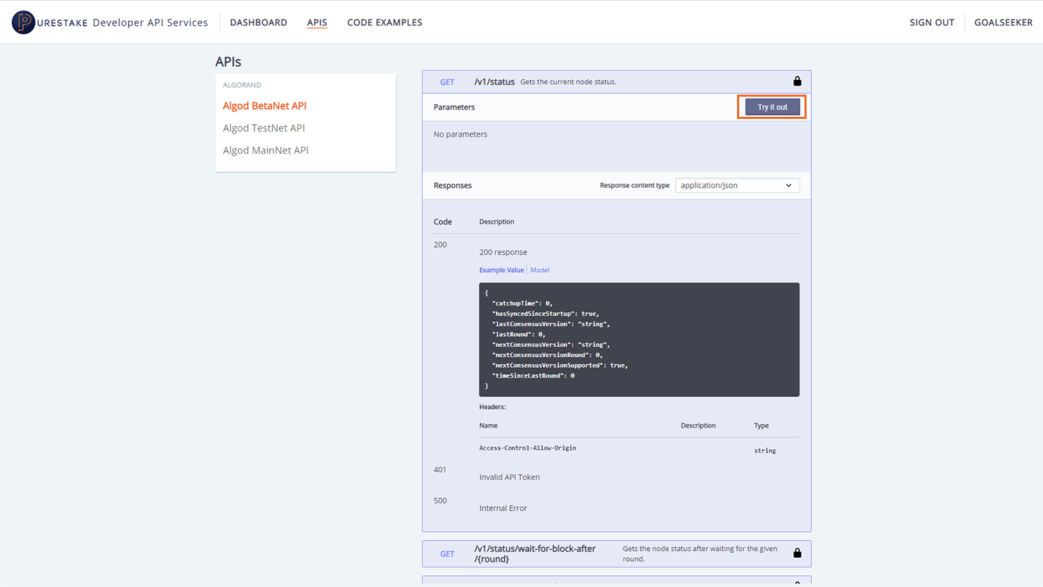 Getting Started with the PureStake API Service | Algorand Developer Portal